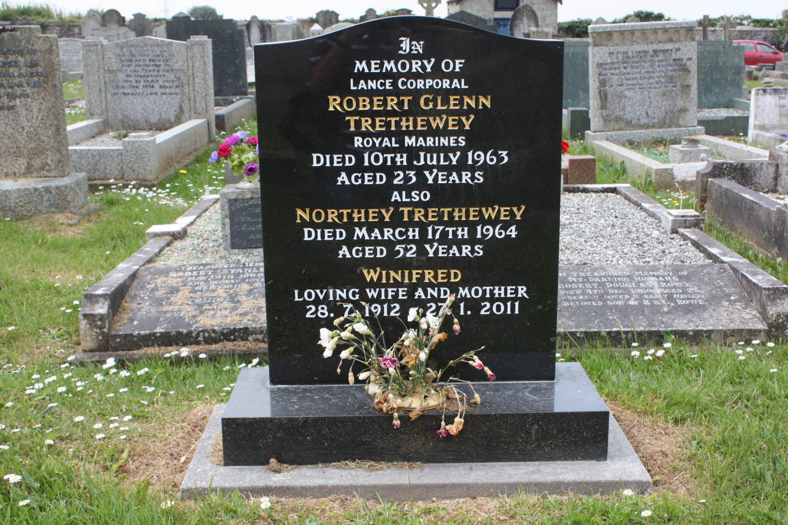 Grave of Robert Glen Trethewey